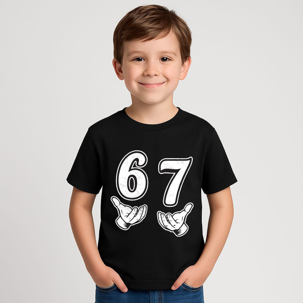 Kids Funny Six Seven Meme 6 7 Meme Gen Alpha Slang T-shirt – Shawshank ...