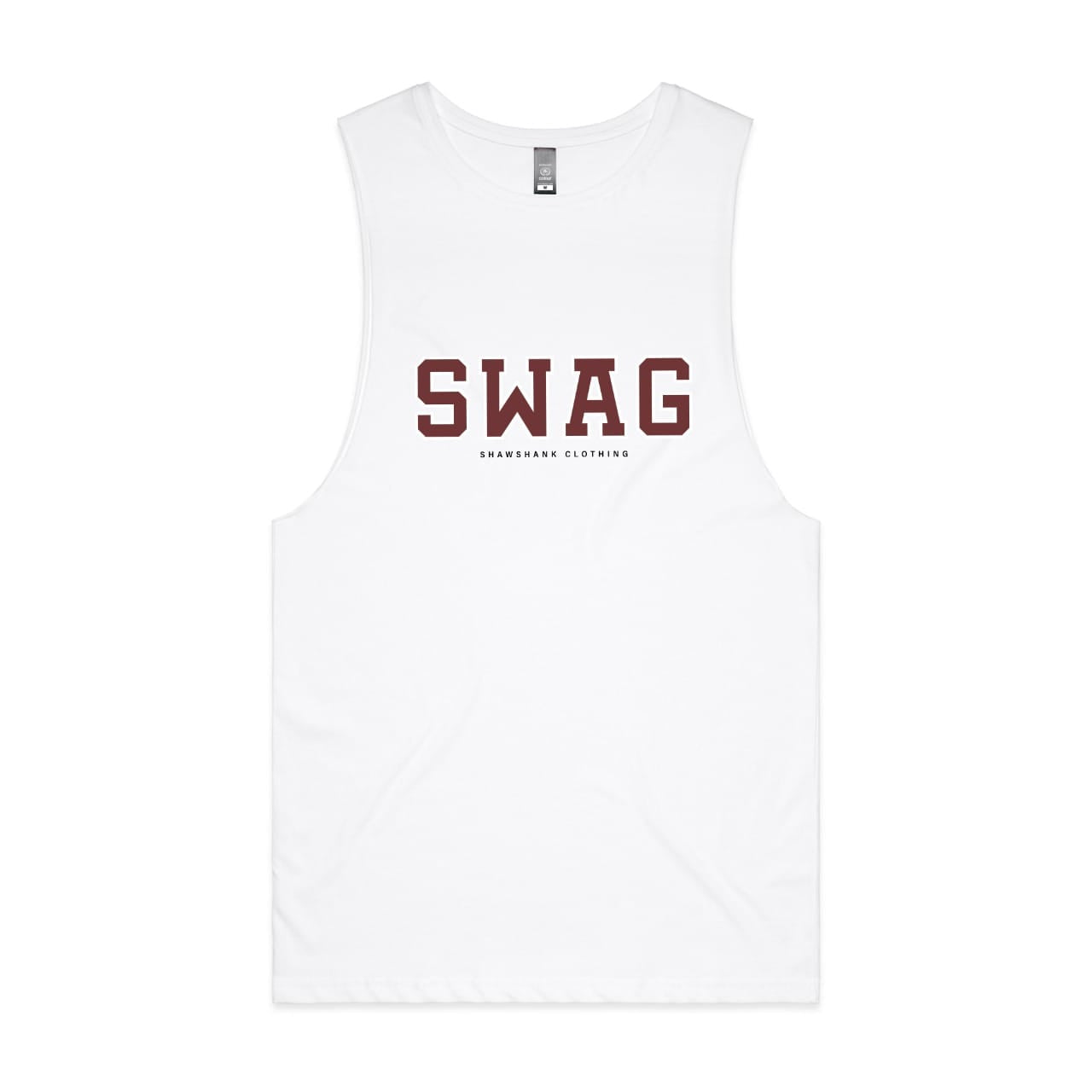 Men's College SWAG Print Sleeveless Tank Top. – Shawshank Clothing