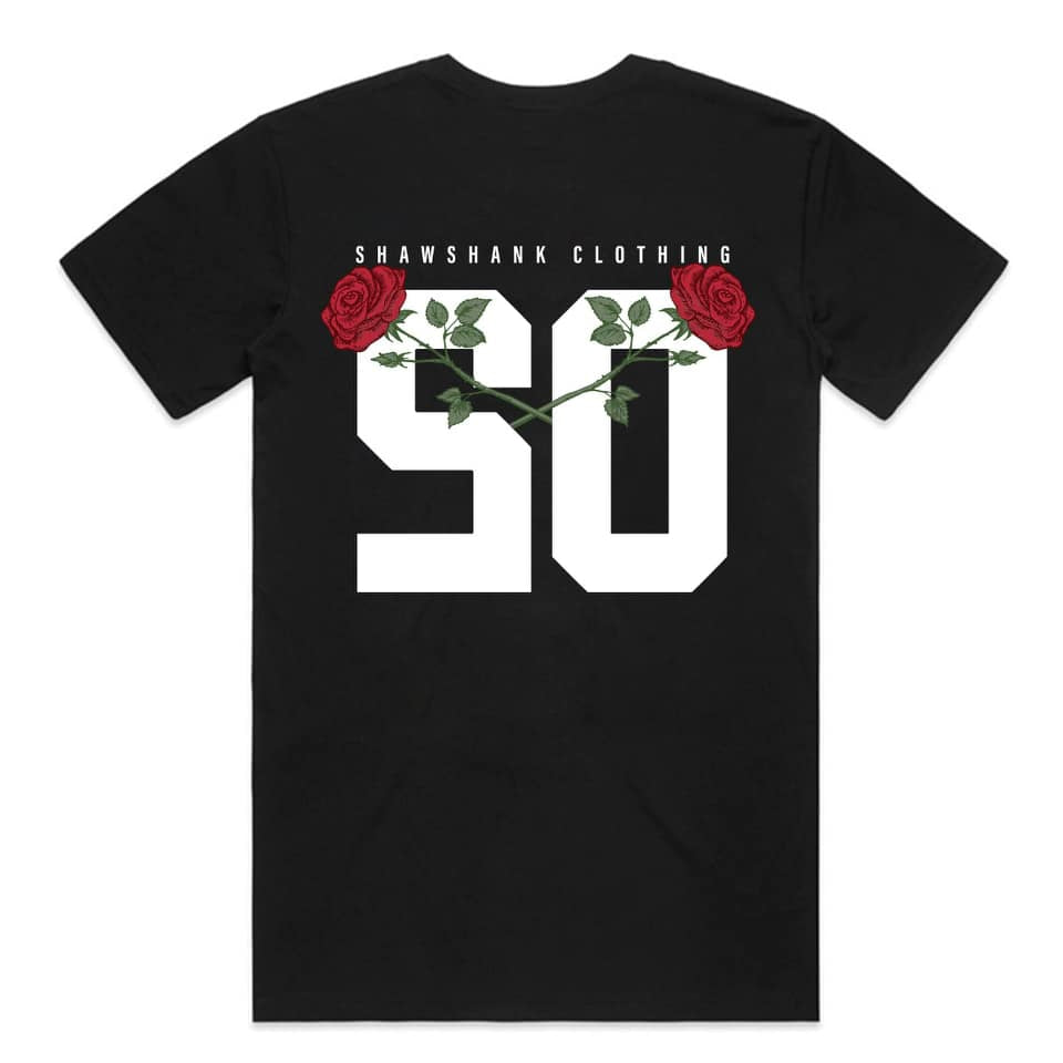 Men's 'Thorn between two roses' Print Short-Sleeve T-Shirt. – Shawshank ...